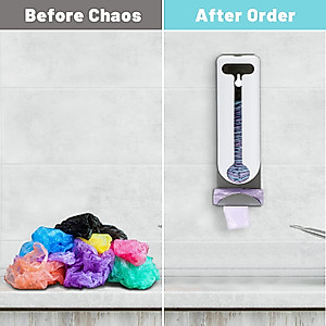 Sumnacon Plastic Bag Holder Wall Mount Grocery Bag Holder with with Adhesive, Lightweight Plastic Bag Holders for Grocery Bags, Practical Plastic Bag Dispenser for Kitchen Pantry Cabinet Closet RV