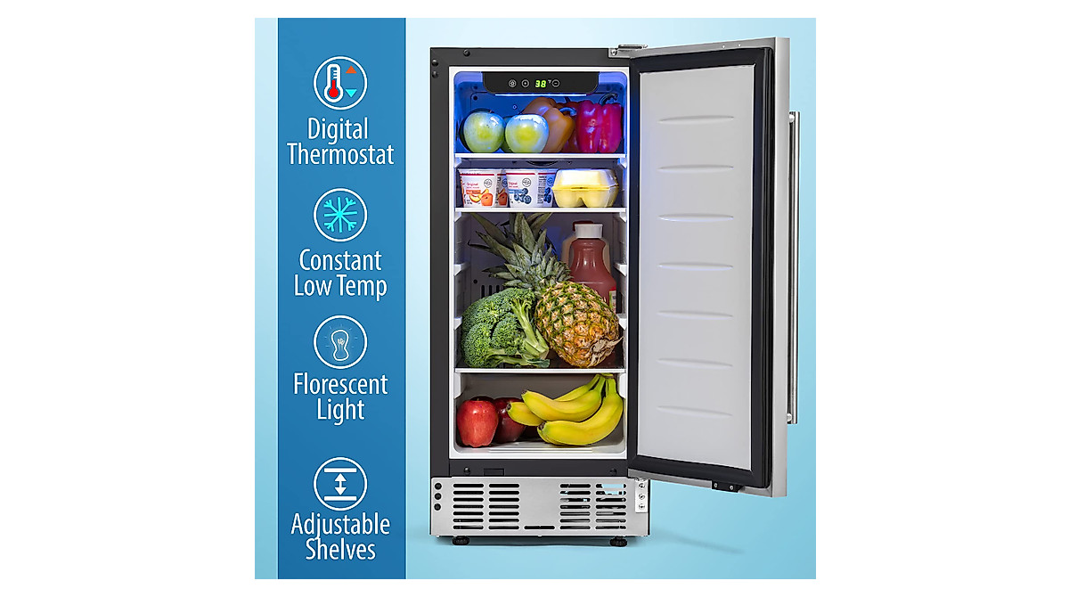 Deco Chef 15-Inch Mini Fridge for Food & Drinks
