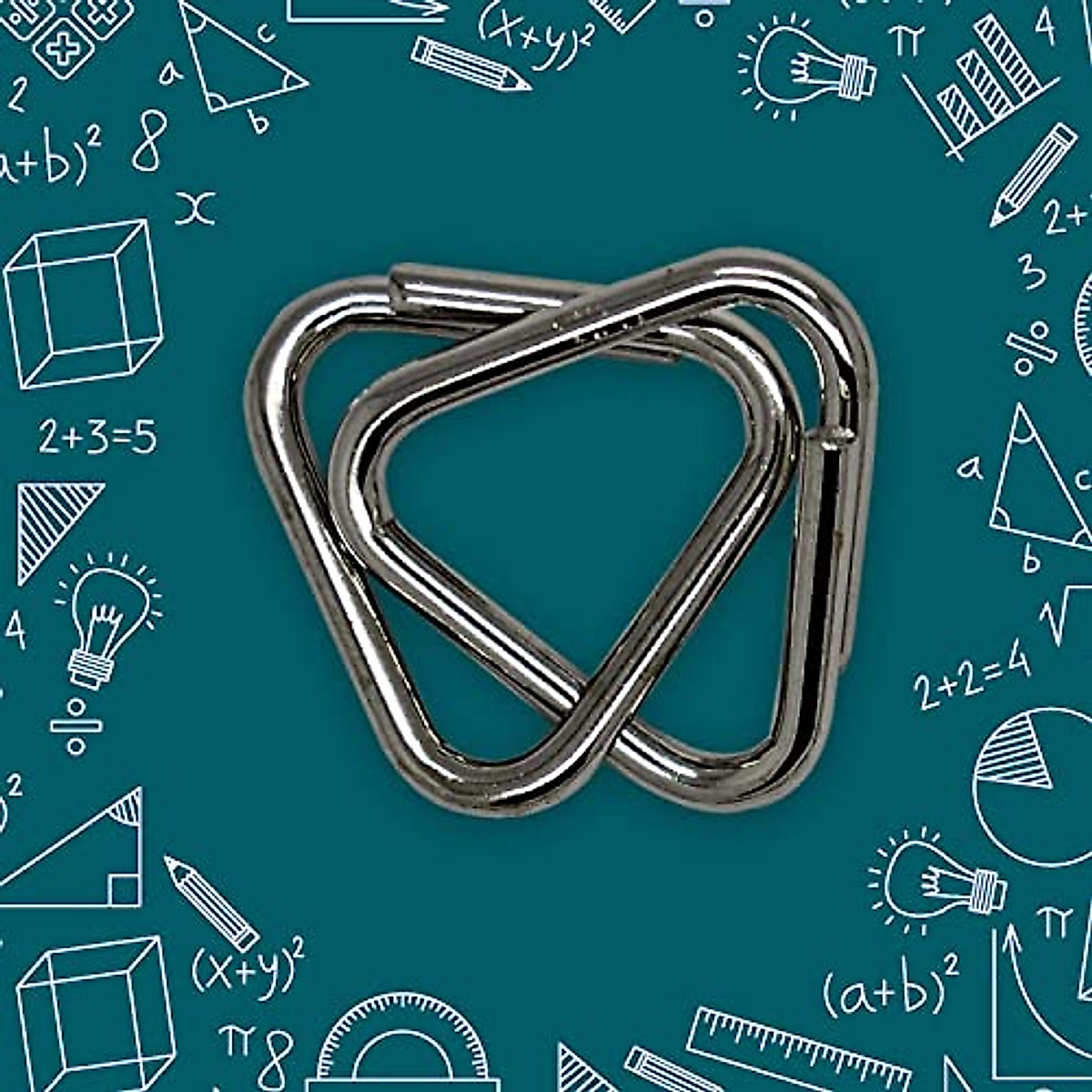 Gifton - Metal Wire Puzzle Brain Teaser Jigsaw - Mind IQ Test Game - Unlock Interlock Game Chinese Ring Magic Trick Toy Party Favour Boy Girls Adults Challenge Stocking Stuffers for Kids (Set of 8)