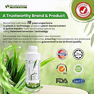 3 X Natural Color Chlorophyll of Pandan Leaf Extract Concentrate for Bakery & Beverage (1000g) Standardized Plant Extract of The East, Natural Asian Gourmet Baking Ingredient