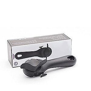 Can Opener - Safe Cut Stainless Steel Can Opener with Ring Pull, Perfect Can Operner For Home Chefs and Restauraunts, 8 x 2.5 x 2.75 inches, Black