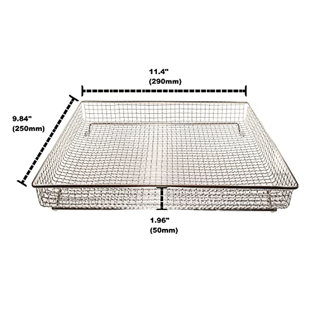 Univen Stainless Steel Baking Tray Pan and Air Fryer Basket Compatible with Cuisinart Airfryer TOA-060 and TOA-065