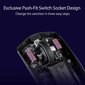 ASUS Optical Gaming Mouse - ROG Strix Impact II | Wireless Gaming Mouse with 16,000 DPI | 5 Programmable Buttons, RGB Lighting, 2.4 GHz, Long Battery Life, Lightweight, Ergonomic (Renewed)