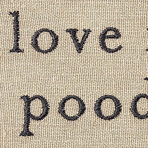 Primitives by Kathy Love My Poodle Dish Towel