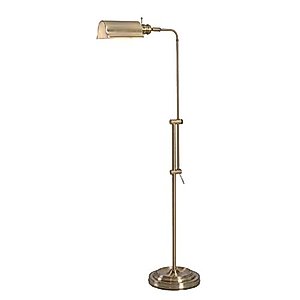 Kenroy Home 33055AB Denton Floor Lamps, Small, Antique Brass