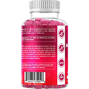 Vitamatic Extra Strength Magnesium Gummies 255 mg (Elemental Mg) per Serving - 60 Count - Promotes Healthy Relaxation, Muscle, Bone, & Energy Support (2 Pack)