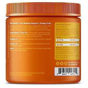 Zesty Paws Calming Bites for Dogs - Anxiety Composure Relief with Suntheanine + Omega Bites Soft Chews - with AlaskOmega for EPA & DHA Omega-3 Fatty Acids to Support Normal Skin Moisture