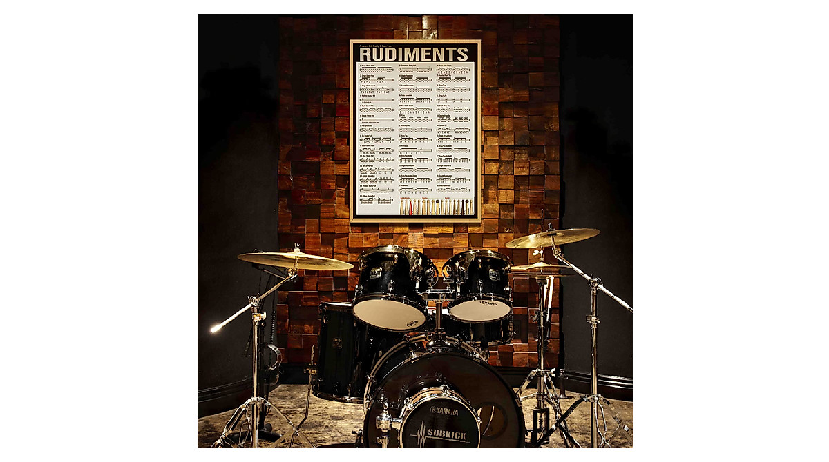 KING PRINT Rudiment Chart Poster, Drum Rudiment Reference Guide Canvas Wall Art, Music Wall ...