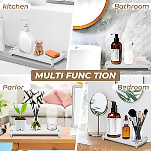 BFONS Instant Dry Sink Organizer, Sink Caddy Diatomaceous Earth Soon Neat Water Absorbing Stone Tray for Sink Kitchen Essentials Fast Drying Sponge Soap Holder Rack for Bathroom Organizer Countertop
