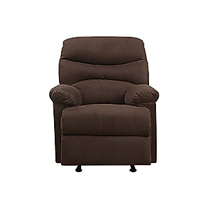 Acme Furniture Arcadia Recliner in Chocolate and Brown