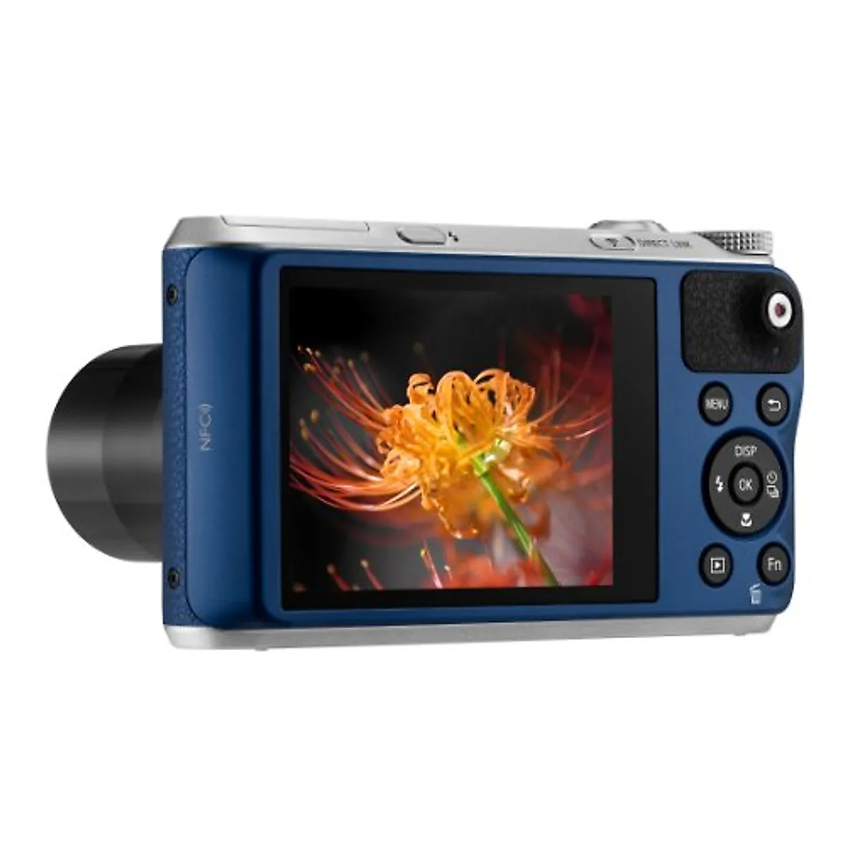 Samsung WB350F - 16.3MP BSI CMOS, 21X Optical Zoom, 3-inch LCD touchscreen, 1080p HD Video, Smart WiFi and NFC Digital Camera - Blue