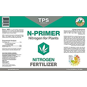N-Primer Nitrogen Supplement for Fast Vegetative Growth, Promotes Dark Green Leaves by TPS Nutrients, Quart (32 oz)