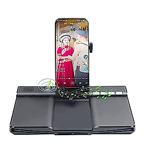 Curved Screen Mobile Phone Magnifier with Bluetooth Speaker,and Telescopic Stand.HD Phone Screen Amplifier, Phone /Tablet/iPad Stand for Movies, Videos, Listen Songs, Enlarged Screen display-14Inch