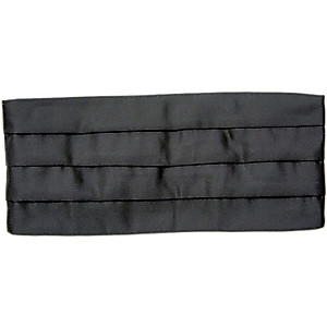 New Mens 5 Piece (5pc) Complete Single Breasted Black Tuxedo Suit, 44 Regular