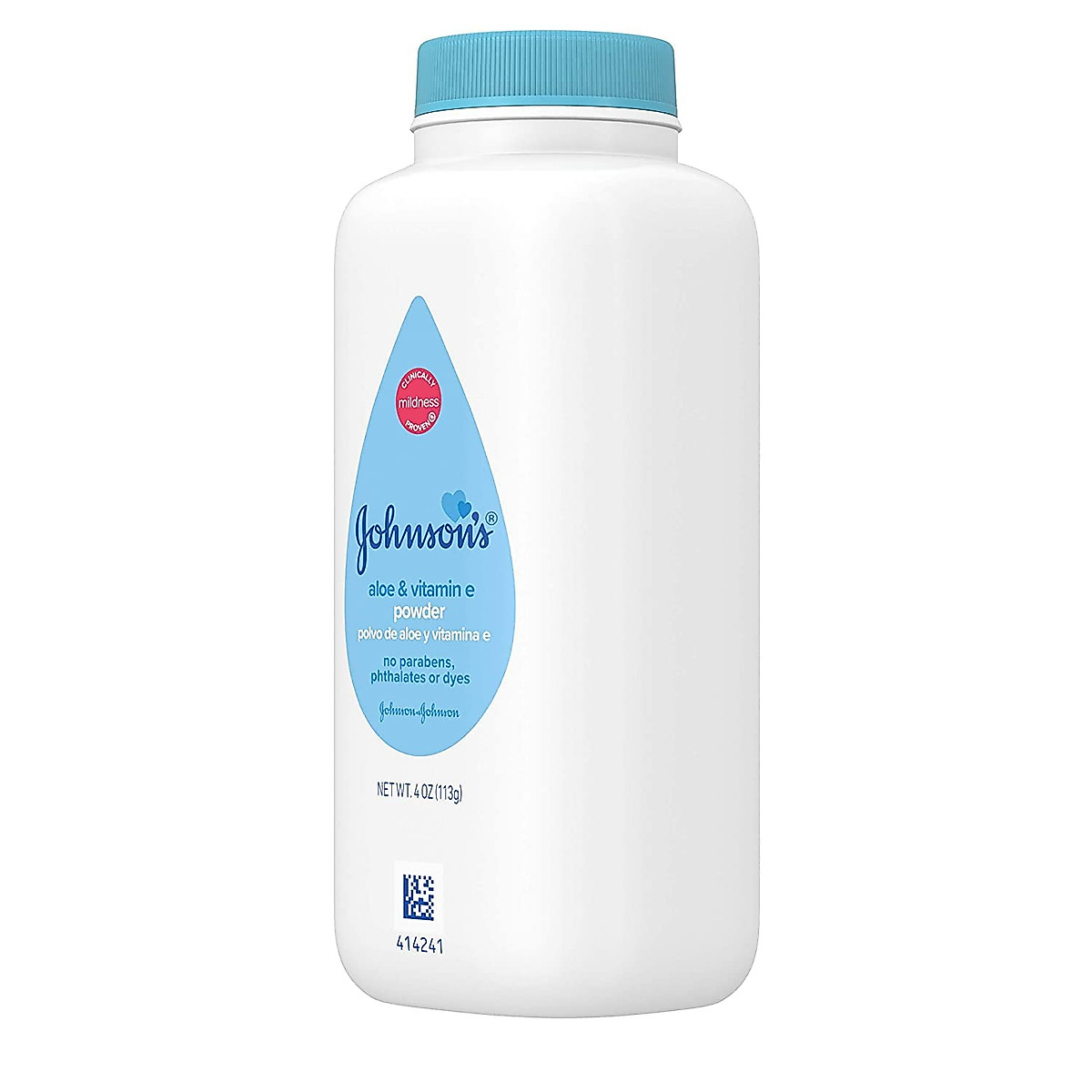 Johnson's Baby Aloe & Vitamin E Baby Powder, 4 oz (Pack of 4)