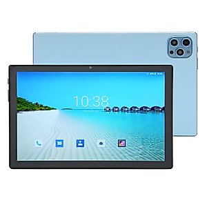 Pomya 10.1 Inch 5G WiFi Tablet for Android8.1, 1280x800 HD IPS 4G LTE Tablet with Dual Camera, 2GB RAM 32GB ROM, Octa Core CPU 4000mAh Type C Gaming Tablet for Office, Daily (Blue)