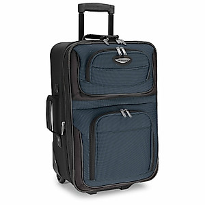 Travel Select Amsterdam Expandable Rolling Upright Luggage, Navy, Carry-on 21-Inch