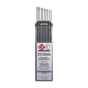 CK T3327GC2 2% Ceriated Tungsten Electrode 3/32" X 7", 10 pack