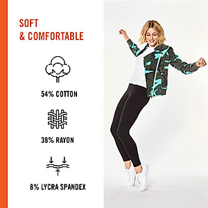 HUE Women's Legging, White, Small