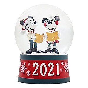 Disney Mickey and Minnie Mouse 2021 Holiday Snow Globe