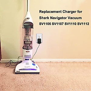 Charger for Shark SV1106 Navigator Freestyle Upright Cordless Stick Vacuum, Shark SV1112 SV1107 SV1110 XBT1106N 14.4V Battery Vacuum Replacement Shark Vacuum Charging Adapter XA1106 XA1100