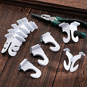 10 Pieces Drop Ceiling Hooks Metal Drop-Ceiling T-Bars One-Piece Ceiling Grid Clips Suspended Ceiling Hooks for Hanging Plants Decorations, Holds up to 20 lbs