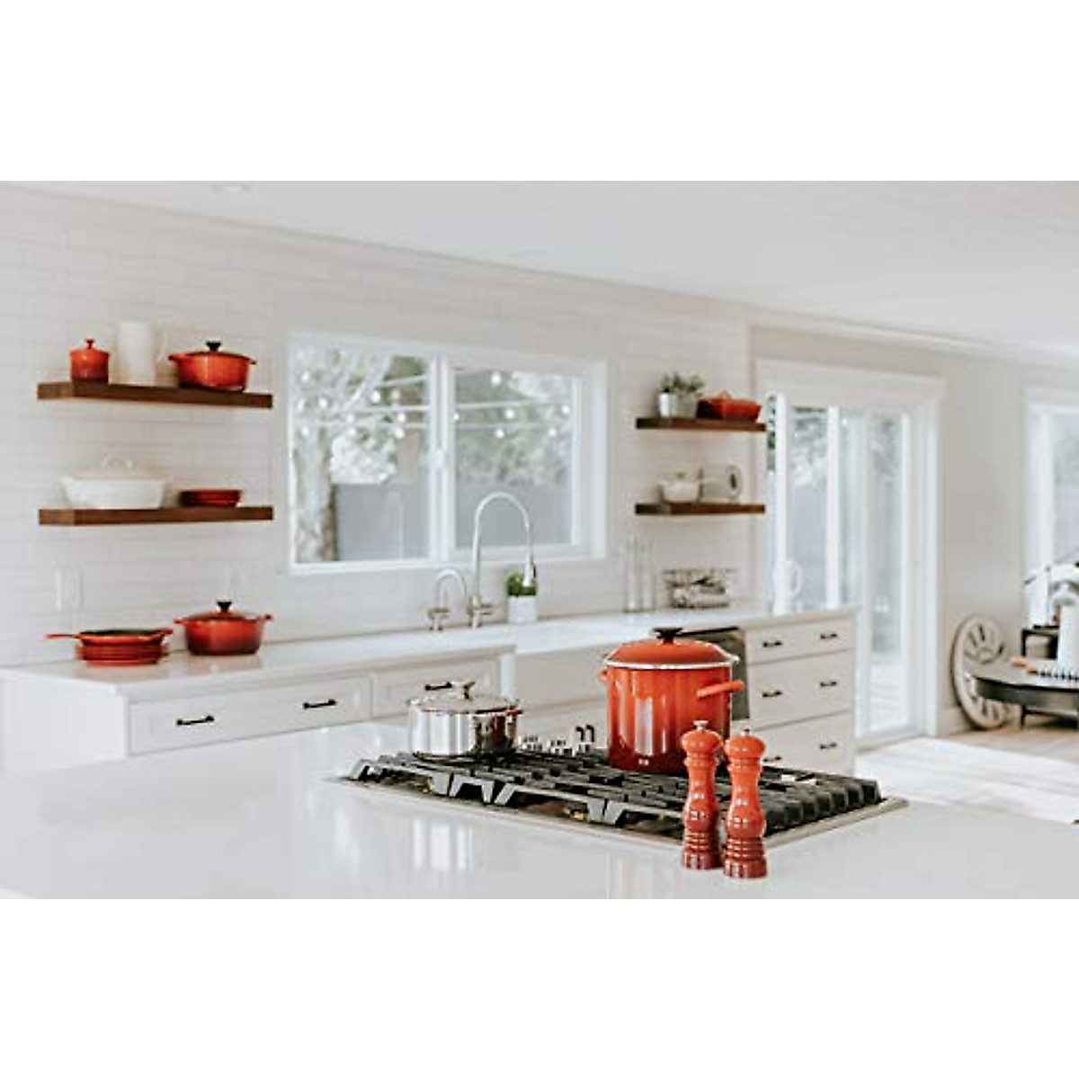 Le Creuset Stoneware Set of 4 Salad Plates, 8.5" each, Cerise