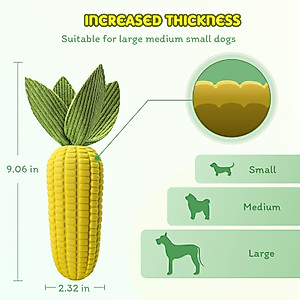 Squeaky Dog Toys for Aggressive Chewers, Indestructible Tough Dog Chew Toys for Small Medium Large Dogs, Interactive Dog Toys with Milk Flavor