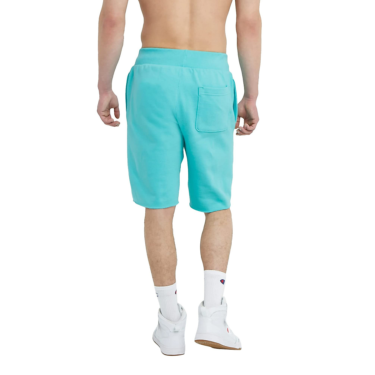 Champion Men's 10 Inch Reverse Weave C Shadow Cut-Off Shorts, Portal Teal (89597-586BOA), XX-Large