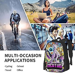 Cartoon Backpack Mt Backpack for Women Men 17in Fashion Large-Capacity Laptop Backpack Casual Durable Waterproof Daypack Sports Work Camping Cartoon Bags