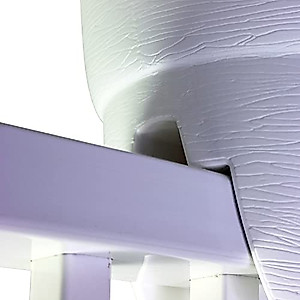 Bloomers Railing Planter with Drainage Holes – 24" Weatherproof Resin Planter – White