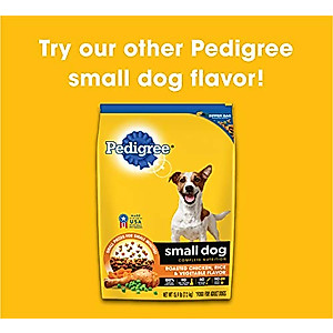 PEDIGREE Small Dog Complete Nutrition Small Breed Adult Dry Dog Food Grilled Steak and Vegetable Flavor Dog Kibble, 3.5 lb. Bag