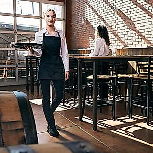 Avia Anchor SR Mesh Slip On Non Slip Shoes for Women, Water Resistant Women's Restaurant, Work & Food Service Sneakers - Black, 8 Medium