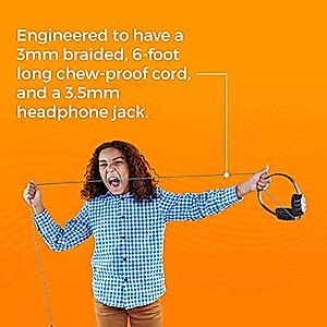 Gumdrop DropTech B1 Over-Ear Headphone. Designed for K-12 Students, Teachers and Classrooms – Drop Tested, Rugged and Reliable for an Enhanced Educational Learning Experience. Color – Black