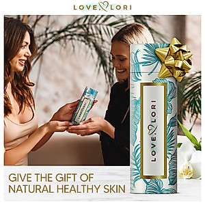 LOVE, LORI Exfoliating Glove (Set of 2) - 100% Viscose Fiber Exfoliating Mitt - Dead Skin Remover for Body, Keratosis Pilaris & Self Tanning - Improve Skin Texture - Self Care Gifts for Women