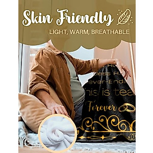 InnoBeta 50th Wedding for Couple and Parents, Valentine's Day Gifts, 50th Anniversary Blanket for Golden Wedding, Soft Throw Blanket 50"x65"