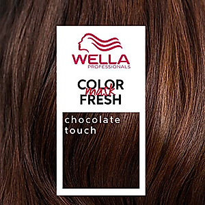 Wella Professionals Color Fresh Mask, Chocolate Touch, Natural Shades, Damage Free, Color-Depositing Hair Mask With Avocado Oil, Silicone Free, 5 oz.