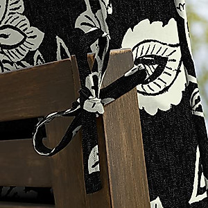 Arden Selections ProFoam Essentials Outdoor Dining Chair Cushion Cover 20 x 20, Ashland Black Jacobean