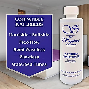 Blue Magic Sapphire Waterbed Treatment - Extends Waterbed Life, Easy to Use, Suitable for All Waterbeds, Long-lasting Formula, Premium Maintenance Solution, 8 fl oz Bottle