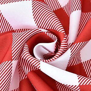 Essifunia Waterproof Checkered Tablecloth Fabric - Rectangle 58x84 Inch Classic Gingham Buffalo Plaid Table Cloth for Indoor/Outdoor Use - Washable Table Cover for Kitchen, BBQs, and Parties