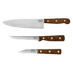 Chicago Cutlery B42 Walnut Tradition 3-Piece Prep Knife Set