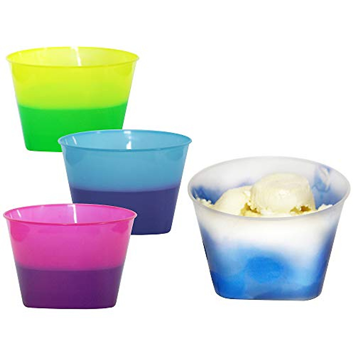 Color Changing Mood Bowl Set of 8 - Fun & Reusable Ice-cold Color ...