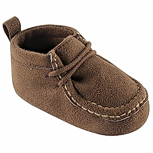 Luvable Friends Unisex Baby Crib Shoes, Brown Wallabee, 0-6 Months