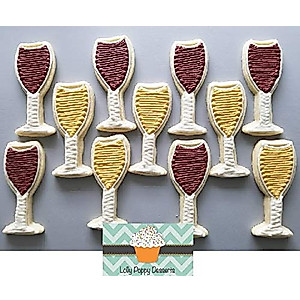 Vineyard/Winery Cookie Cutter 3-Pc Set - Wine Bottle, Glass, Grapes Tin Plated Steel Cookie Cutters
