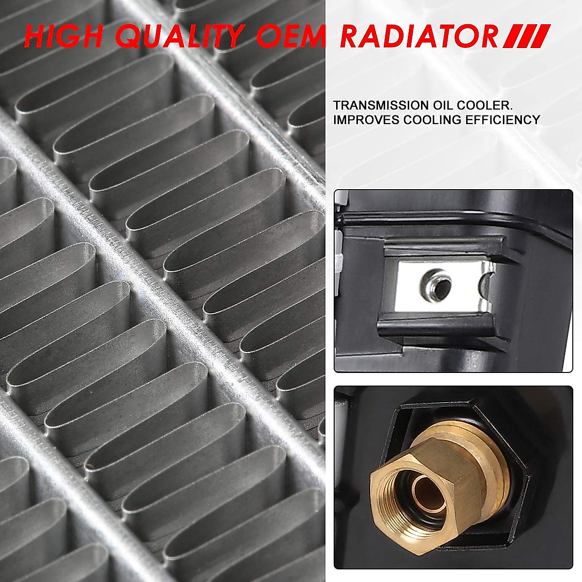 Auto Dynasty DPI 2173 Factory Style 1-Row Cooling Radiator Compatible with Ford Ranger Explorer Mazda B3000 B4000 Mercury Mountaineer 2.3L 3.0L 4.0L AT 98-11, Aluminum Core