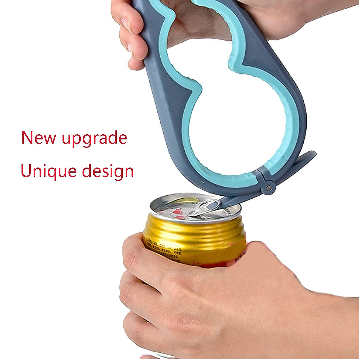 Bottle Opener for Arthritic Hand,Jar Opener for Old People, Children, Women, Those with Weak Hands,Multifunctional Kitchen Gadgets (02-Blue)