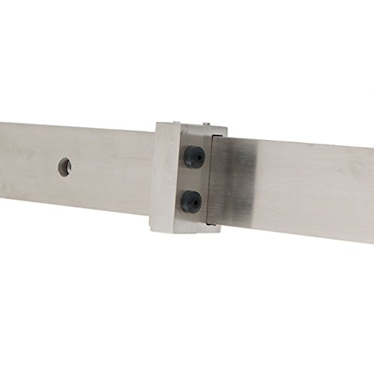 ZEKOO 5 FT- 8 FT Modern Stainless Steel Sliding Barn Door Hardware Kit Rail Track Set Fit Single Door (8 FT Single Door kit)