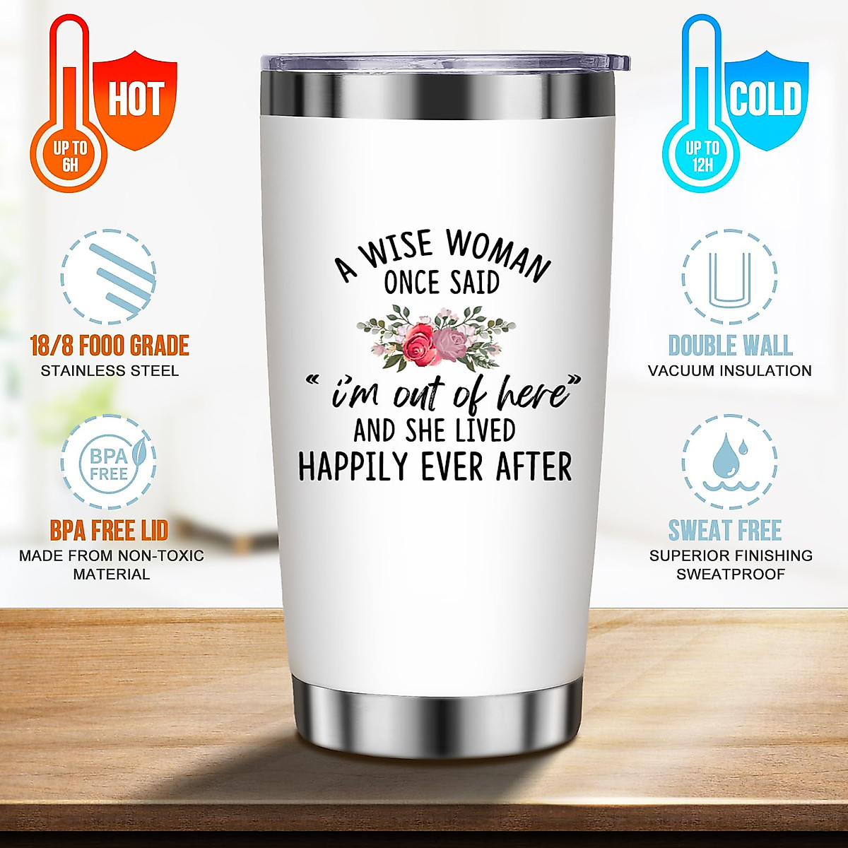 AYERMOYO Retirement Gift For Woman,Retirement Gifts, Retirement Gifts for Women 2023 Coworker, Coworker Leaving Gifts, Happy Retirement Gift For Boss, Coworkers, Friends-20Oz Retirement Tumbler