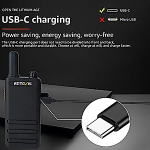 Retevis RT22P,New Version of RT22,Walkie Talkies with Earpiece and Mic,Two-way Radios Rechargeable,Lightweight,1620mAh,Clear Sound Earhook Headset,Handsfree Walkie-Talkie for Retail Restaurant(6 Pack)