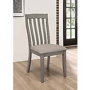 Coaster Furniture Nogales Slat Back Coastal Grey (Set of 2) Side Chair 109812